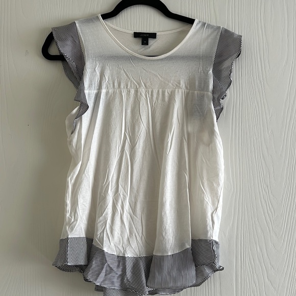 J. Crew | Tops | J Crew Ruffle Top | Poshmark